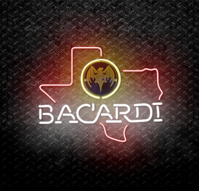 Buy Bacardi Texas State Neon Sign Online // Neonstation
