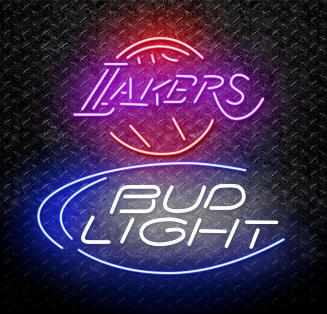 Buy NBA Lakers Bud Light Neon Sign Online // Neonstation