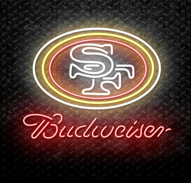 Buy NFL San Francisco 49ers Budweiser Neon Sign Online // Neonstation