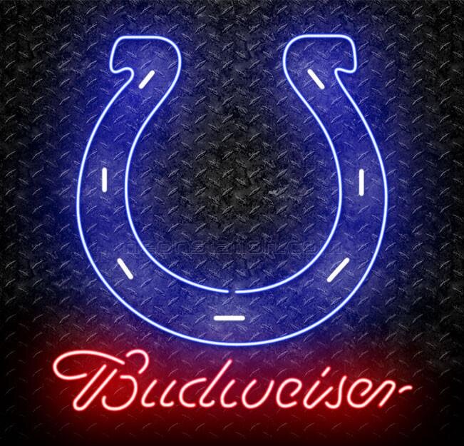 Buy NFL Indianapolis Colts Budweiser Neon Sign Online // Neonstation