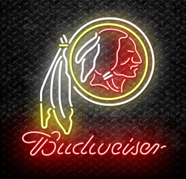 Buy NFL Washington Redskins Budweiser Neon Sign Online // Neonstation
