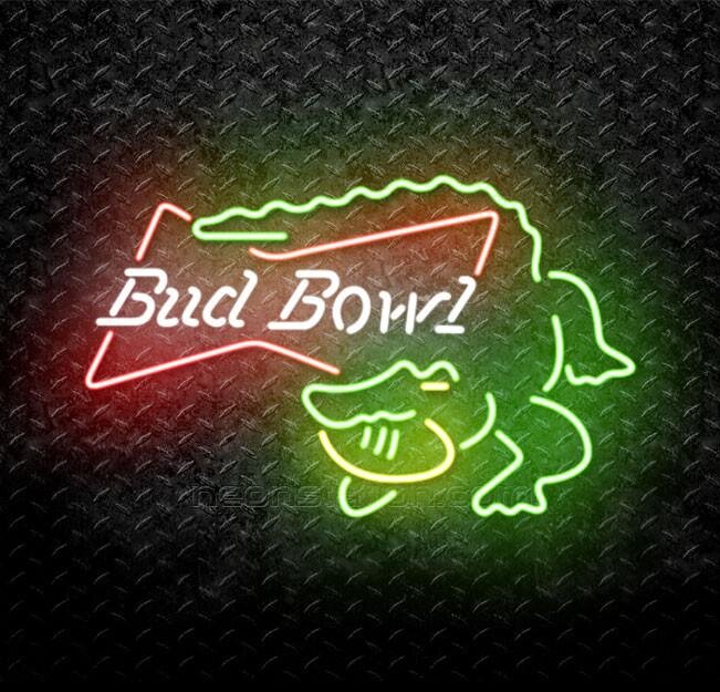Buy Bud Bowl Gator Crocs Neon Sign Online // Neonstation