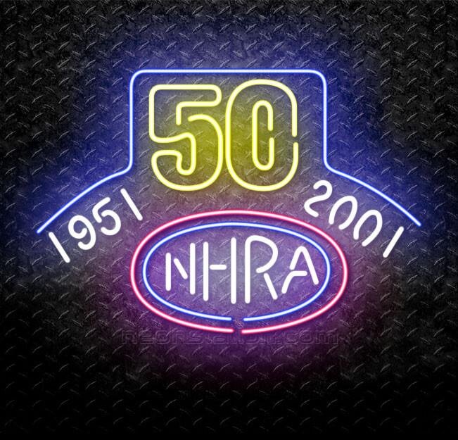 Buy NHRA 1951-2001 50 Years Neon Sign Online // Neonstation