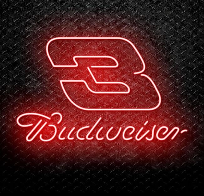 Buy Nascar 3 Budweiser Neon Sign Online // Neonstation