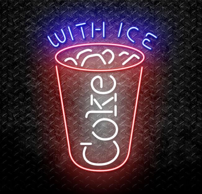 Buy Coca Cola Coke With Ice Neon Sign Online // Neonstation