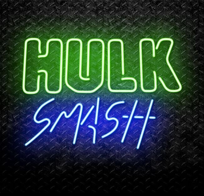Buy Hulk Smash Scenes Neon Sign Online // Neonstation