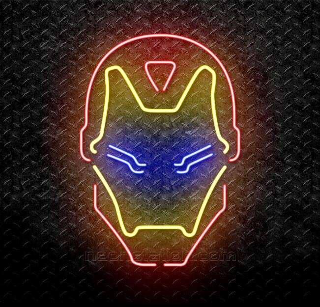 Buy Ironman Helmet Neon Sign Online // Neonstation