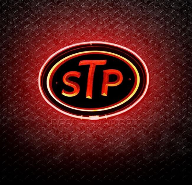 STP Fuel & Oil 3D Neon Sign For Sale // Neonstation
