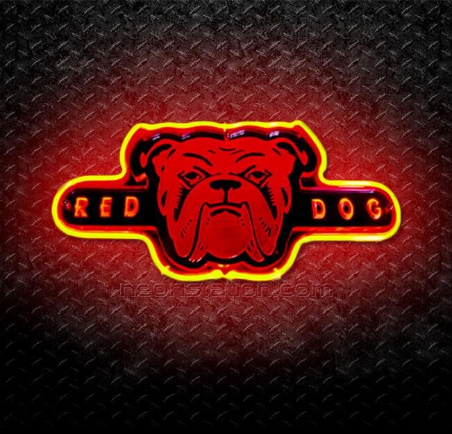 Buy Red Dog Head 3D Neon Sign Online // Neonstation