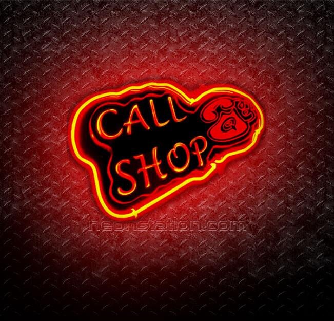 Buy Call Shop 3D Neon Sign Online // Neonstation