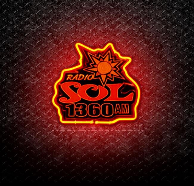 Buy Radio Sol 1360 AM 3D Neon Sign Online // Neonstation