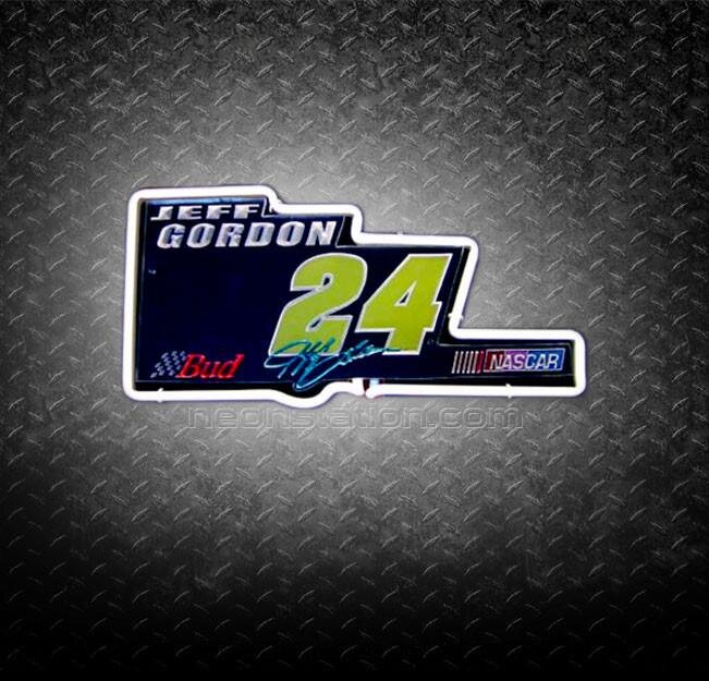 Buy Nascar 24 Jeff Gordon 3D Neon Sign Online // Neonstation