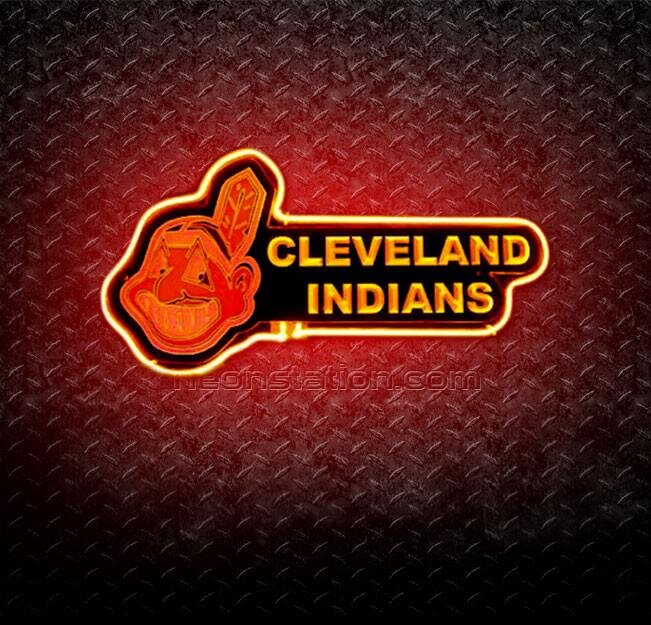 Buy MLB Cleveland Indians 3D Neon Sign Online // Neonstation