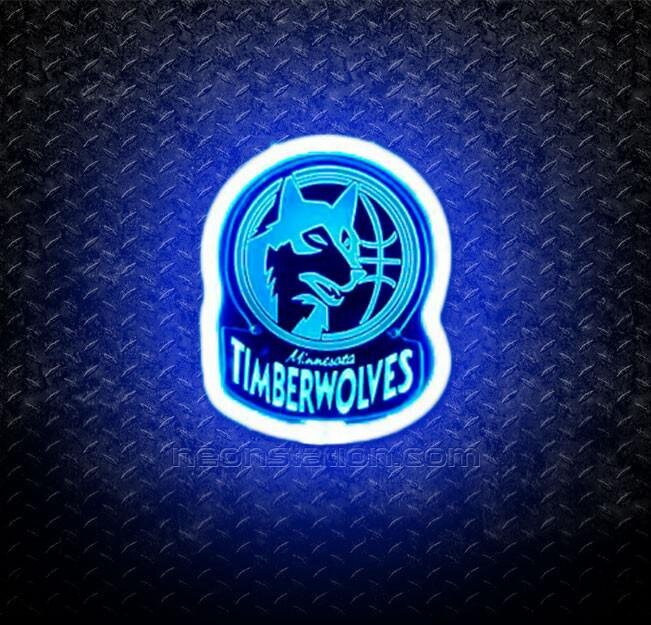 Buy NBA Minnesota Timberwolves 3D Neon Sign Online // Neonstation