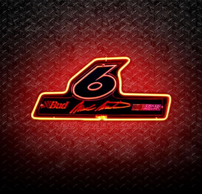 Nascar 6 Mark Martin 3D Neon Sign For Sale // Neonstation
