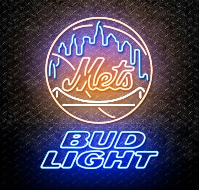 Bud Light MLB New York Mets Neon Sign For Sale // Neonstation
