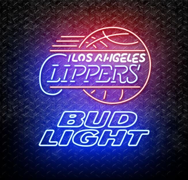 Bud Light NBA Los Angeles Clippers Neon Sign For Sale // Neonstation