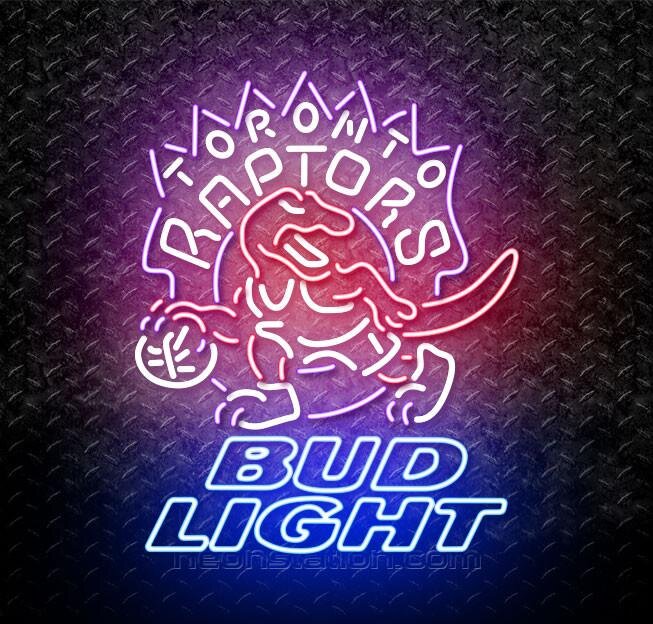 Bud Light NBA Toronto Raptors Neon Sign For Sale // Neonstation