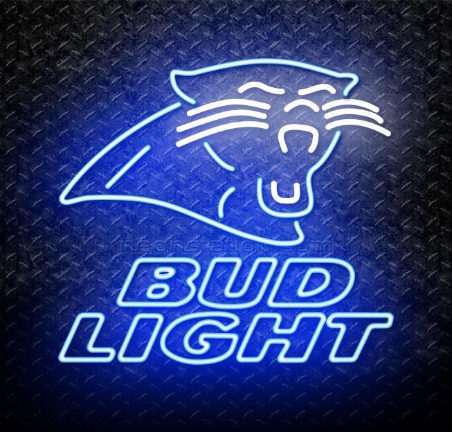 Bud Light NFL Carolina Panthers Neon Sign For Sale // Neonstation