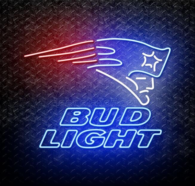 Bud Light NFL New England Patriots Neon Sign For Sale // Neonstation