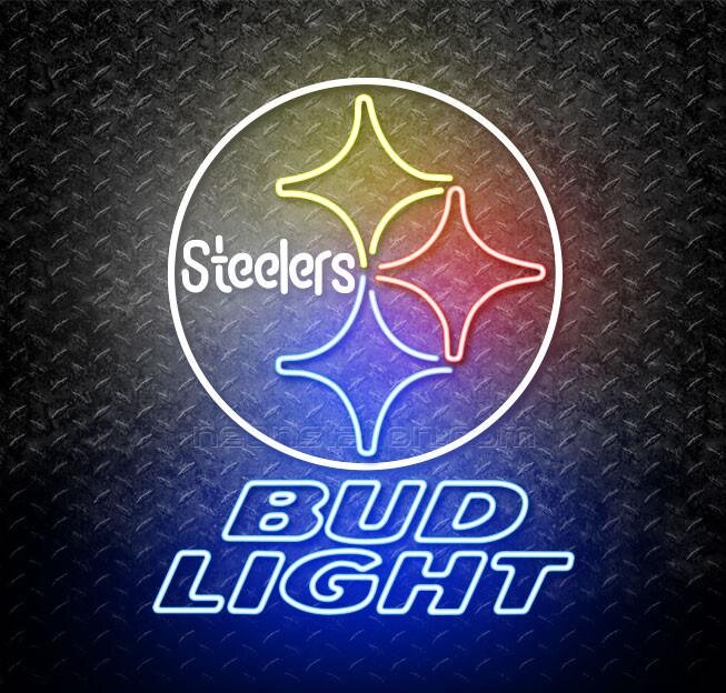 Bud Light NFL Pittsburgh Steelers Neon Sign For Sale // Neonstation