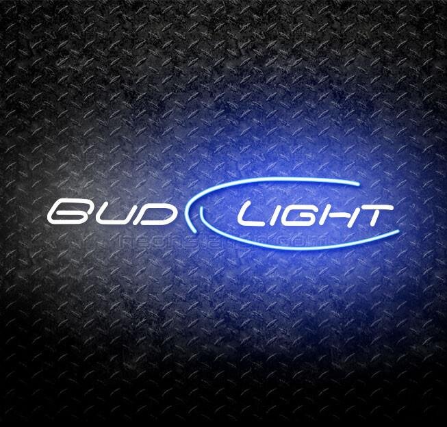 Bud Light With Blue Line Logo Neon Sign For Sale // Neonstation