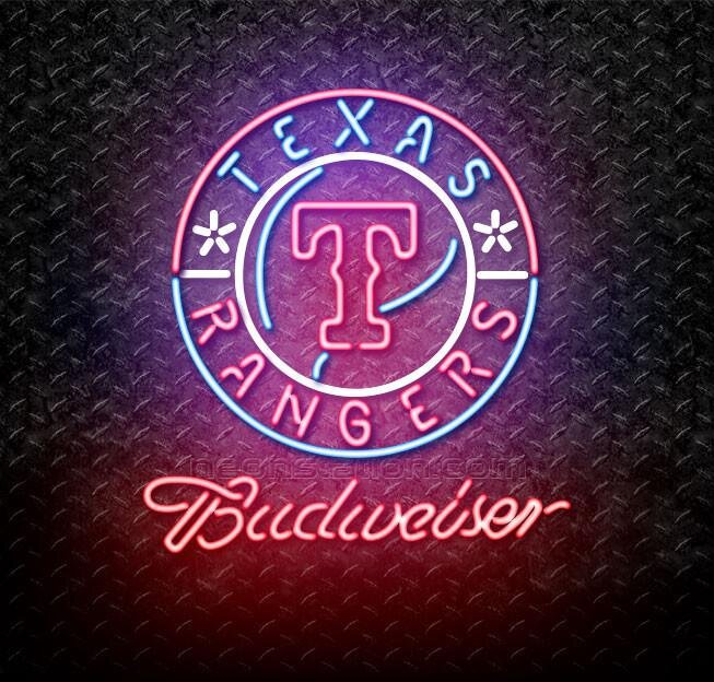 Budweiser MLB Texas Rangers Neon Sign For Sale // Neonstation