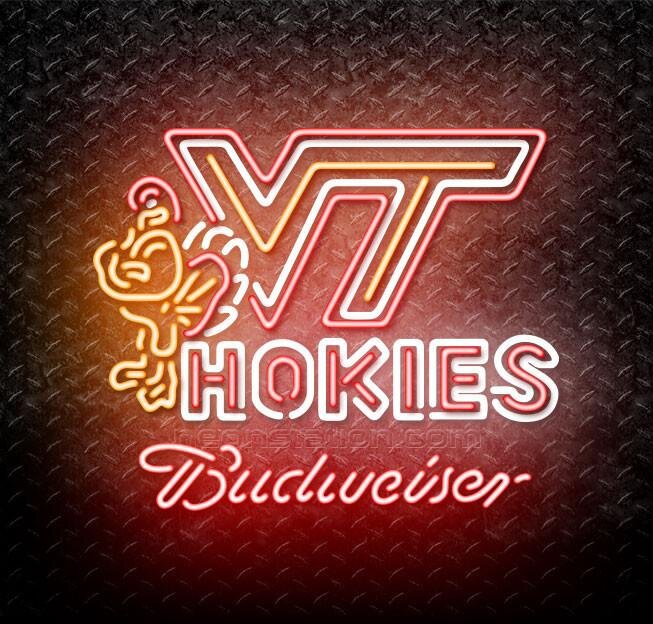 Budweiser Virginia Tech Vt Neon Sign For Sale // Neonstation