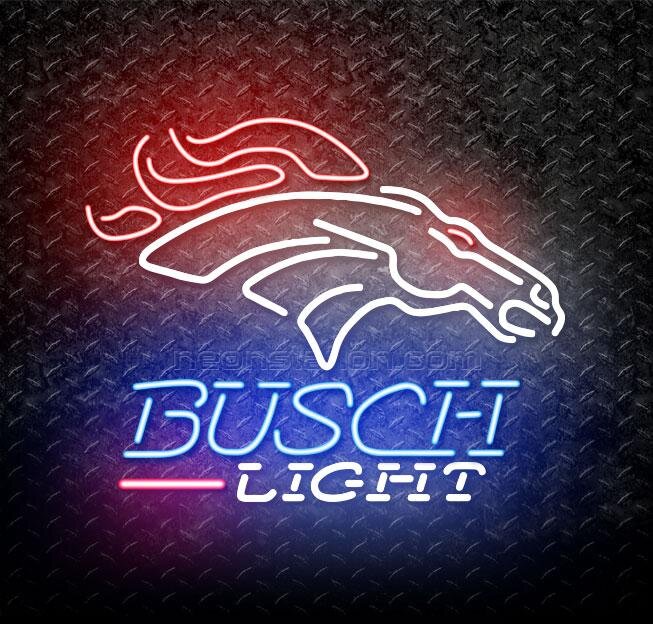 Busch Light NFL Denver Broncos Neon Sign For Sale // Neonstation