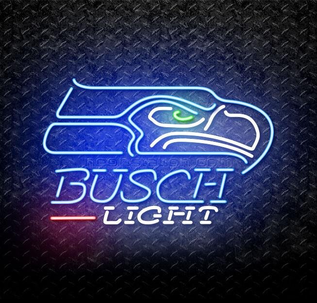 Busch Light NFL Seattle Seahawks Neon Sign For Sale // Neonstation