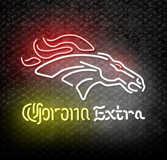 Corona Extra NFL Denver Broncos Neon Sign For Sale // Neonstation
