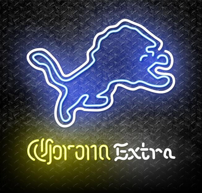 Corona Extra NFL Detroit Lions Neon Sign For Sale // Neonstation