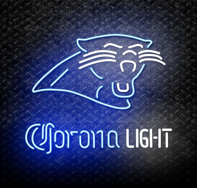 Corona Light NFL Carolina Panthers Neon Sign For Sale // Neonstation