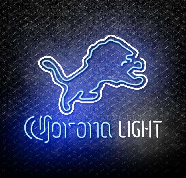 Corona Light NFL Detroit Lions Neon Sign For Sale // Neonstation