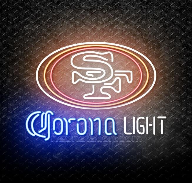 Corona Light NFL San Francisco 49ers Neon Sign For Sale // Neonstation