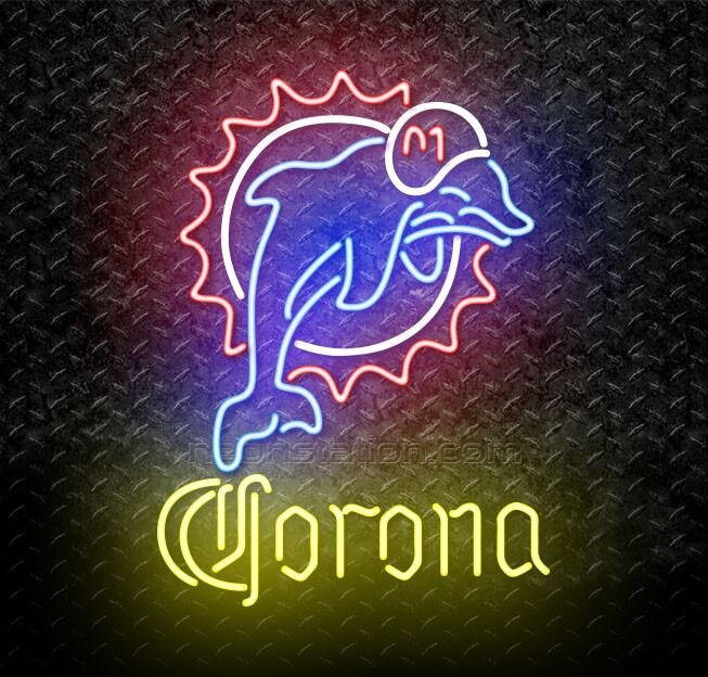 Corona NFL Miami Dolphins Neon Sign For Sale // Neonstation