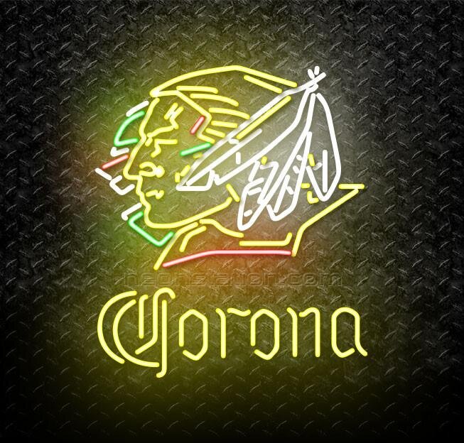 Corona North Dakota Fighting Sioux Neon Sign For Sale // Neonstation