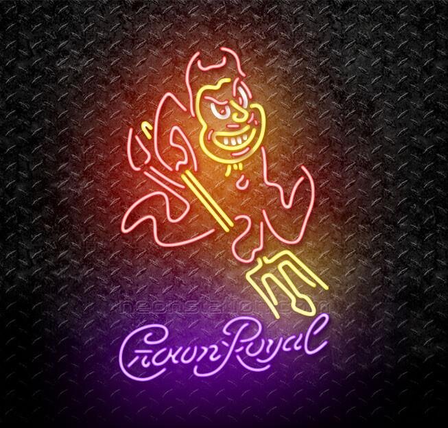 Crown Royal Arizona State Sun Devils University Neon Sign For Sale ...