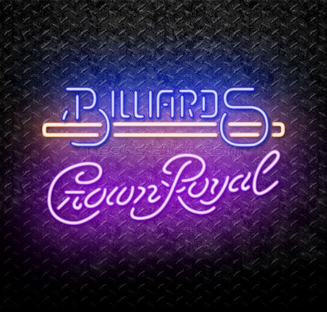 Crown Royal Billiards Text With Stick Pool Neon Sign For Sale ...