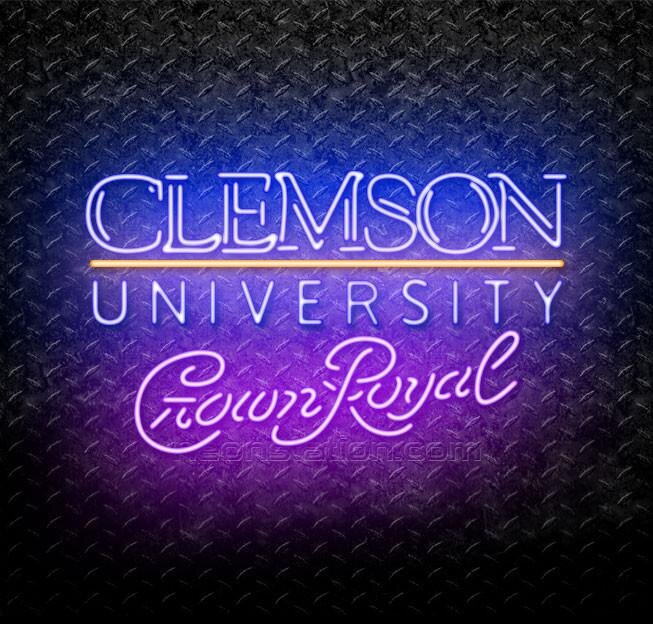 Crown Royal Clemson University Neon Sign For Sale // Neonstation