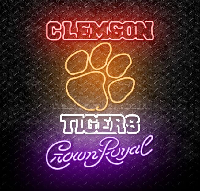 Crown Royal Clemson University Tiger Neon Sign For Sale // Neonstation