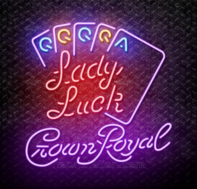 Crown Royal Lady Luck Series Neon Sign For Sale // Neonstation