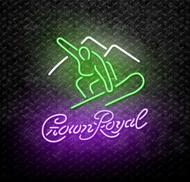 Crown Royal Logo Surfboard Neon Sign For Sale // Neonstation