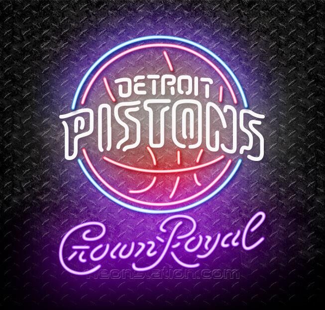 Crown Royal NBA Detroit Pistons Neon Sign For Sale // Neonstation