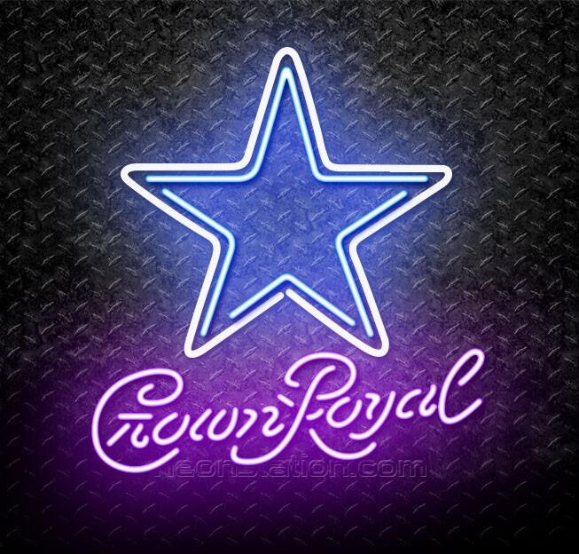 Crown Royal NFL Dallas Cowboys Neon Sign For Sale // Neonstation