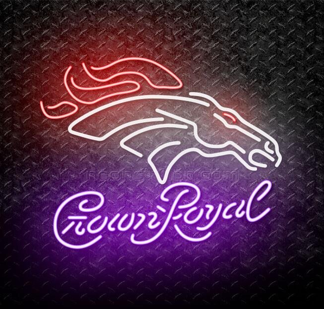 Crown Royal NFL Denver Broncos Neon Sign For Sale // Neonstation