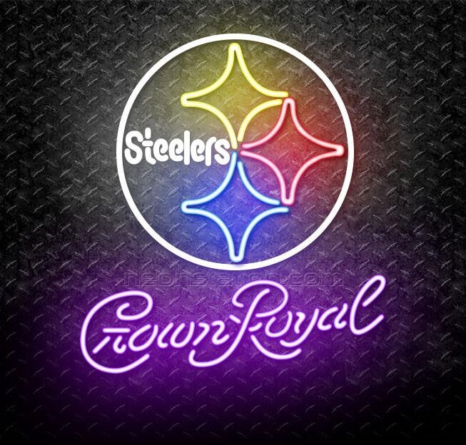 Crown Royal NFL Pittsburgh Steelers Neon Sign For Sale // Neonstation