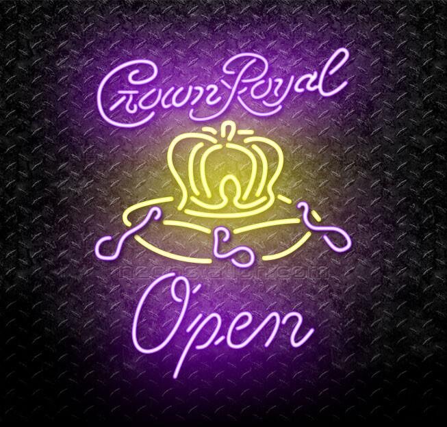 Crown Royal Open Neon Sign For Sale // Neonstation