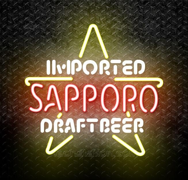 Imported Sapporo Draft Beer Neon Sign For Sale // Neonstation