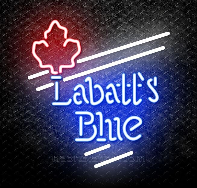 Labatt Blue Maple Leaf White Border Neon Sign For Sale // Neonstation